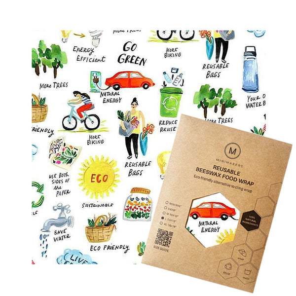 Minimakers Cotton Beeswax Wraps | Earth Day